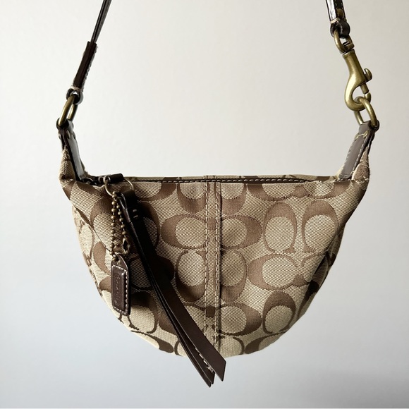 Coach | Bags | 2 Coach Mini Hobo Crossbody Swing Pack Khaki Signature ...
